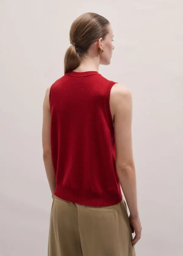 ME+EM V-neck Relaxed Knit Tank