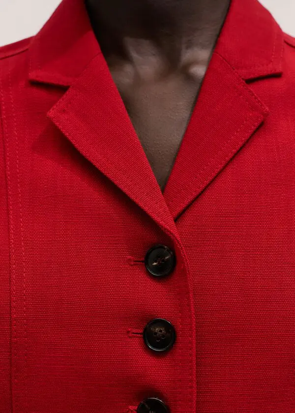 ME+EM Fitted Paneled Jacket