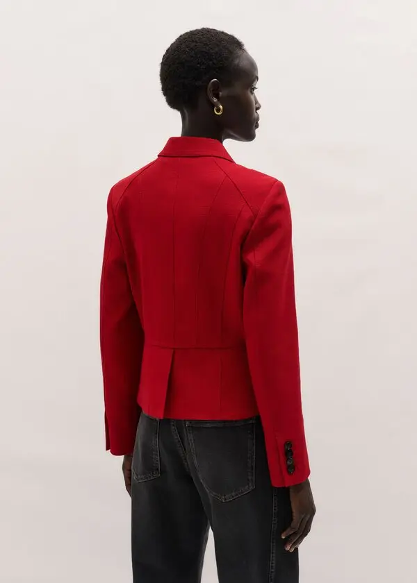 ME+EM Fitted Paneled Jacket