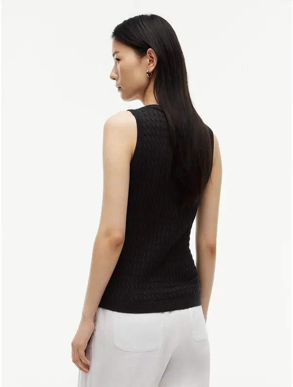 Tommy Hilfiger Slim Fit Cable Knit Tank Top