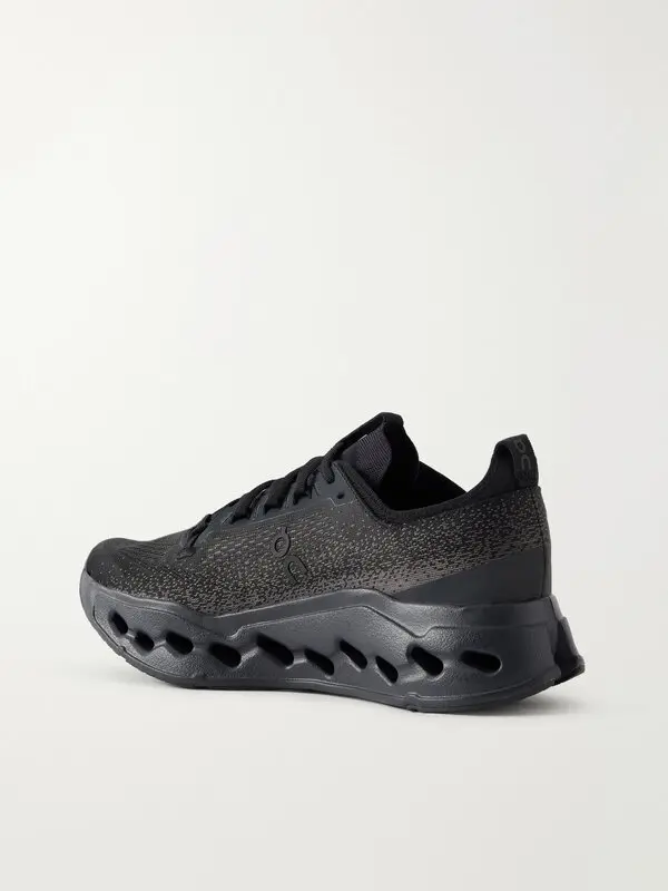 On Cloudsurfer Max Sneakers With Rubber Trim - Black