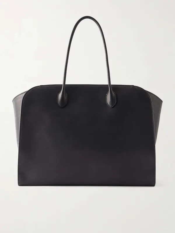 THE ROW Marlo Leather Tote Bag - Black