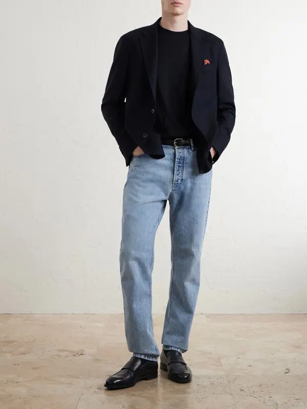 Zegna Wool And Cashmere-blend Twill Blazer