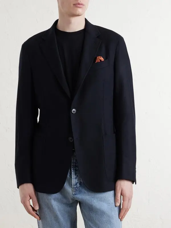 Zegna Wool And Cashmere-blend Twill Blazer