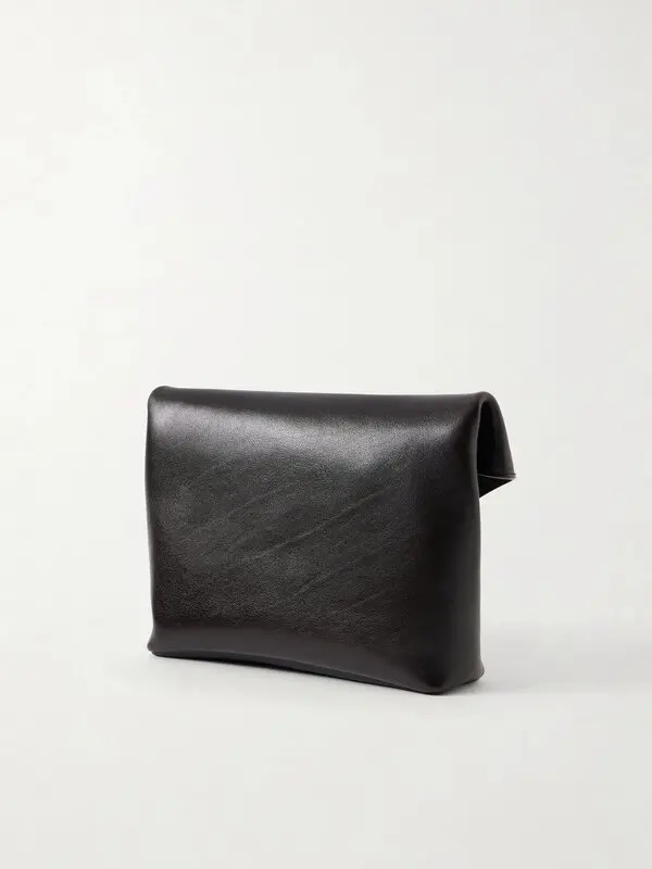Saint Laurent Logo-embellished Leather Messenger Bag