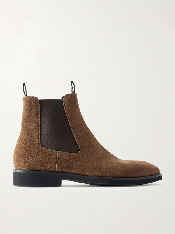 TOM FORD Owen Suede Chelsea Boots - Tan