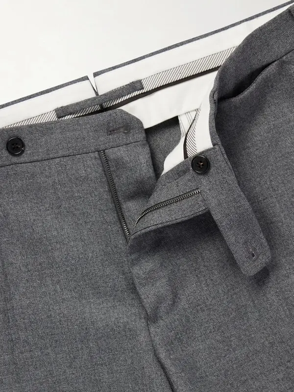 SLOWEAR Straight-leg Wool Canvas Trousers