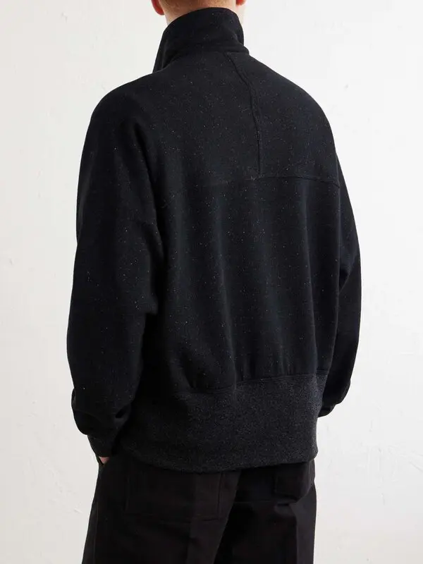 Rick Owens Wool And Cotton-blend Zip-up Sweater