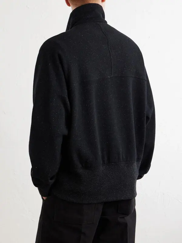 Rick Owens Wool And Cotton-blend Zip-up Sweater