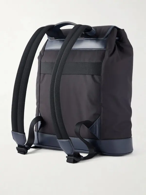 Montblanc Panorama Leather-trimmed Shell Backpack