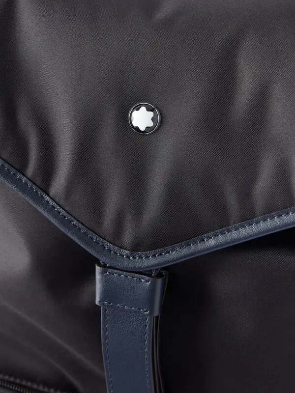 Montblanc Panorama Leather-trimmed Shell Backpack