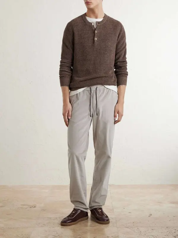 Sease Mindset Slim-fit Cotton-blend Corduroy Drawstring Trousers
