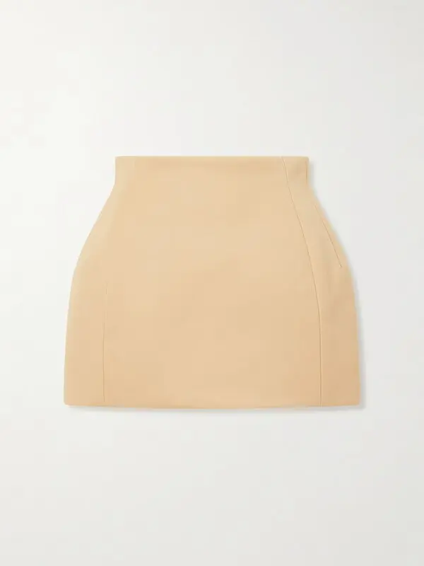 Wardrobe.NYC Twill Mini Skirt - Brown