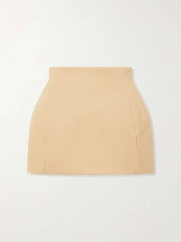 Wardrobe.NYC Rhw Twill Mini Skirt - Camel