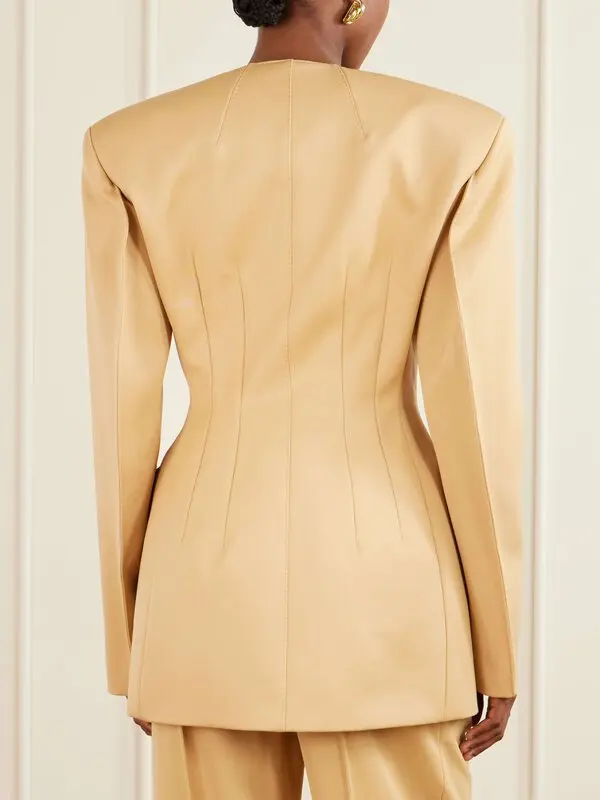 Wardrobe.NYC Rhw Double-breasted Twill Mini Dress