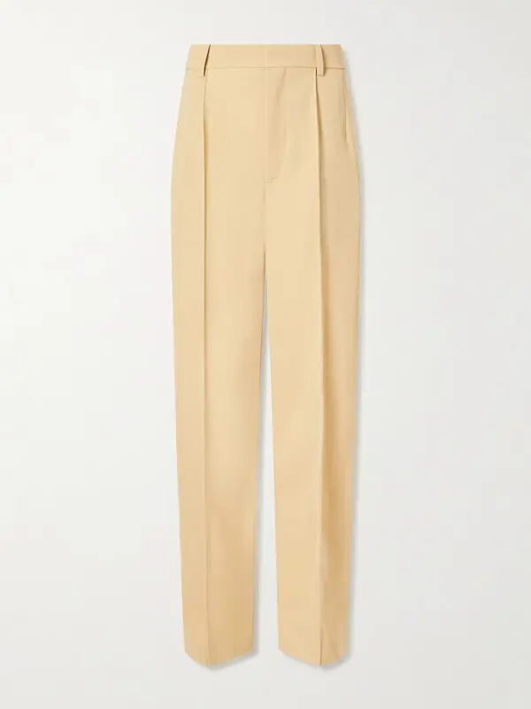 Wardrobe.NYC X Rosie Huntington-whiteley Wool Trousers - Neutrals