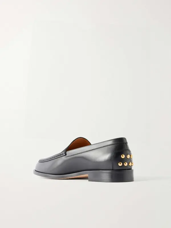 TOD'S Logo-debossed Studded Leather Loafers