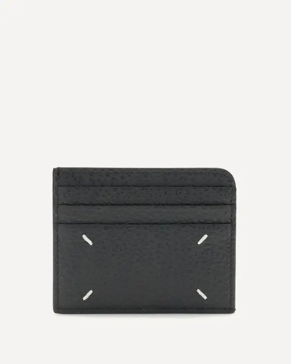 MARGIELA Leather Card Holder - Black