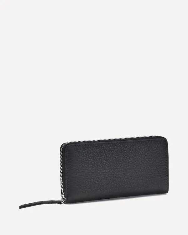 MAISON MARGIELA Four Stitches Wallet With Three-sided Zip - Black