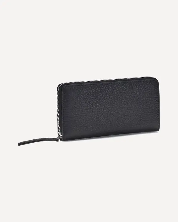 MAISON MARGIELA Four Stitches Wallet With Three-sided Zip - Black