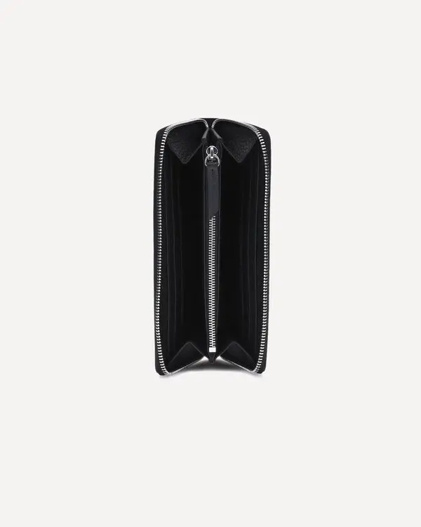MAISON MARGIELA Four Stitches Wallet With Three-sided Zip - Black