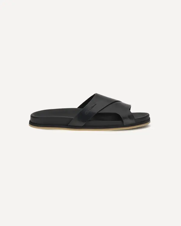 Santoni Leather Slippers