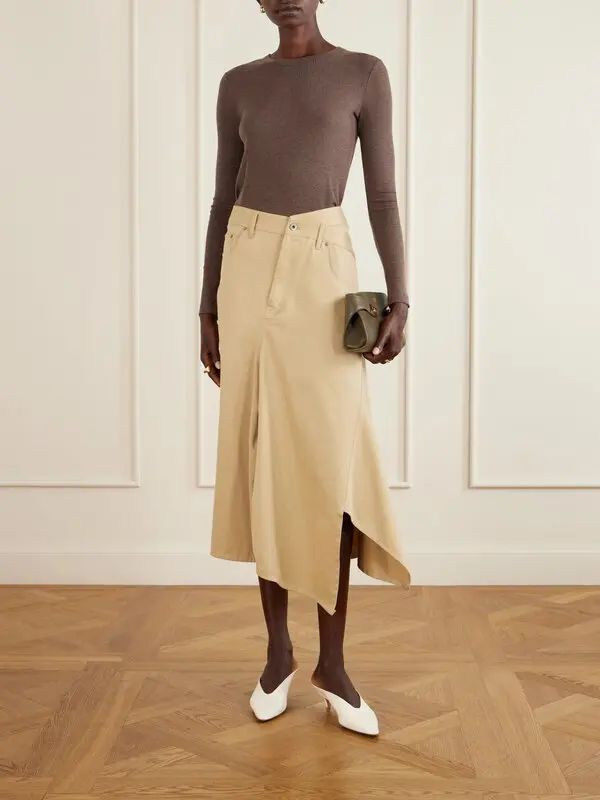 Max Mara Ribbed Jersey T-shirt - Brown