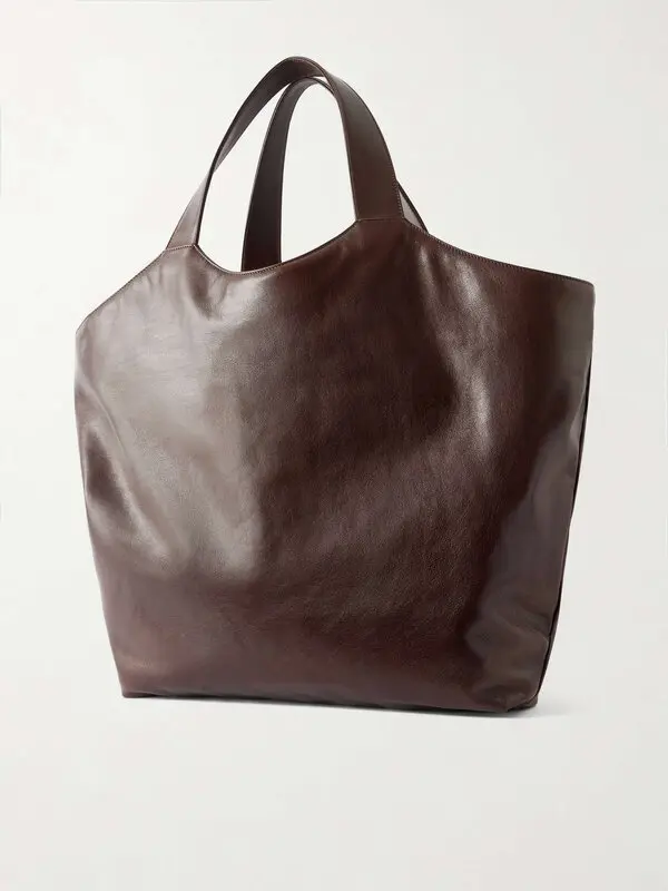 Saint Laurent Icare Maxi Cassandre-appliquéd Suede Tote