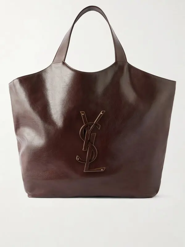 Saint Laurent Icare Maxi Suede Tote - Brown