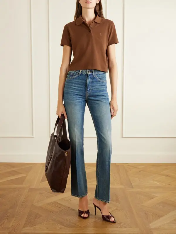Saint Laurent Icare Maxi Suede Tote - Brown
