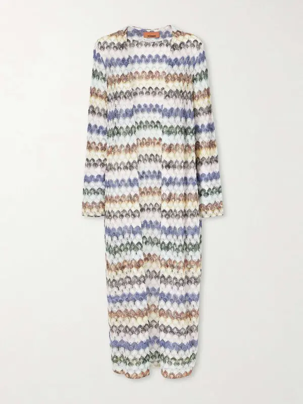 Missoni Striped Crochet-knit Cardigan - Multi
