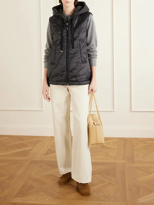 Max Mara Greengo Padded Shell Vest - Black
