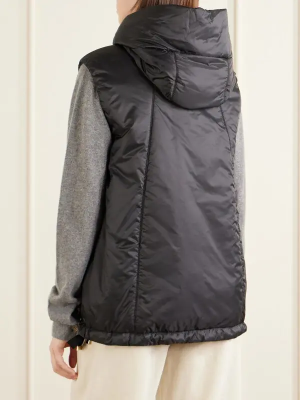Max Mara Greengo Padded Shell Vest - Black