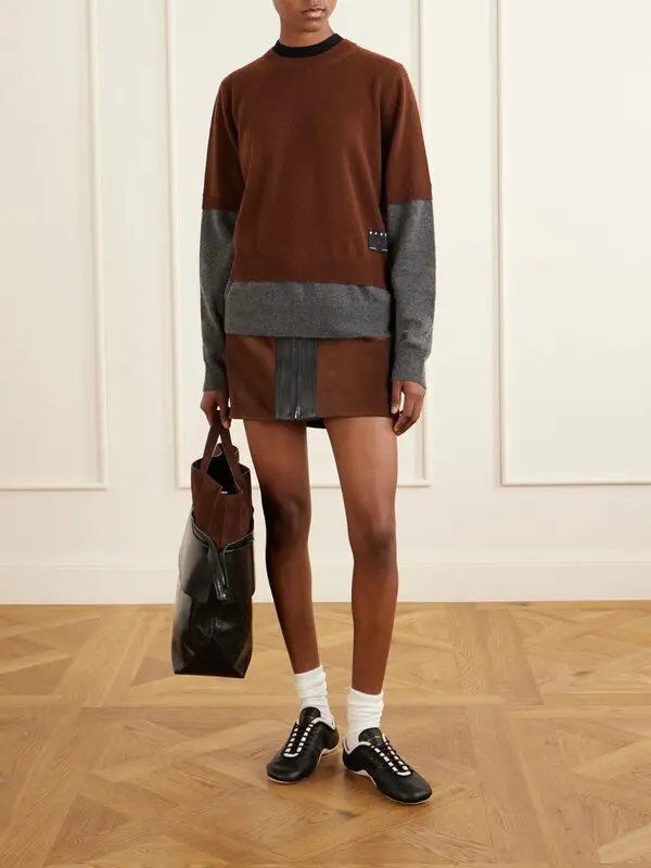 Marni Logo-appliquéd Cashmere Cardigan