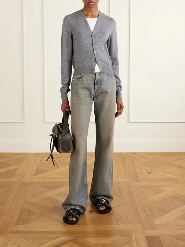 MAISON MARGIELA V-neck Wool-blend Cardigan