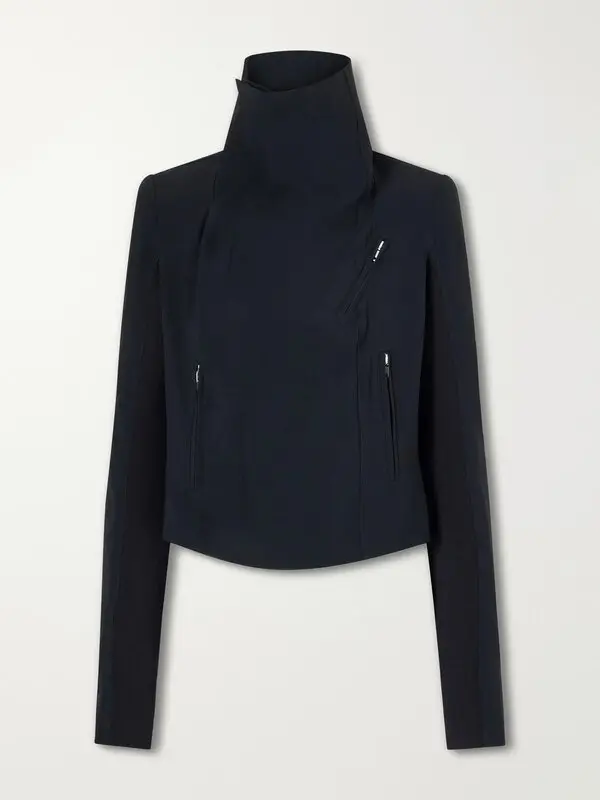 Rick Owens Classic Cady Biker Jacket - Black
