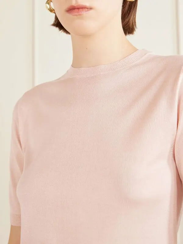 Max Mara Maceti Cashmere And Silk-blend Sweater