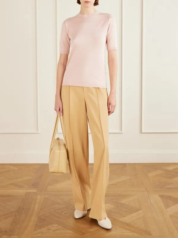 Max Mara Maceti Cashmere And Silk-blend Sweater