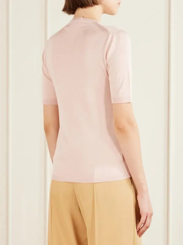 Max Mara Maceti Cashmere And Silk-blend Sweater