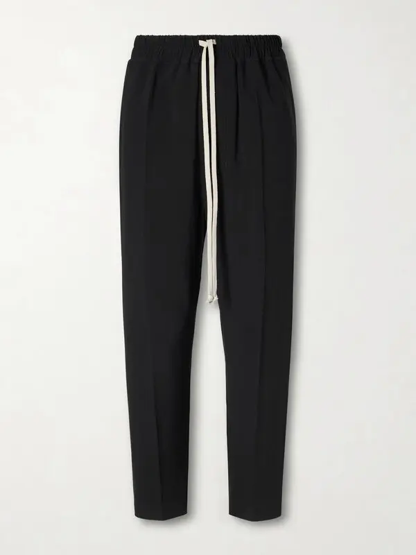Rick Owens Astaires Cady Tapered Drawstring Pants