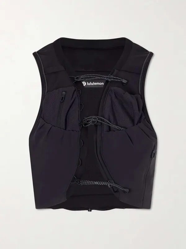 Lululemon Fast And Free Trail Shell And Mesh Running Vest - Black