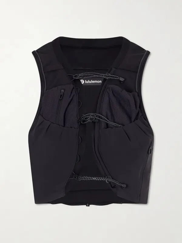Lululemon Fast And Free Trail Shell And Mesh Running Vest - Black