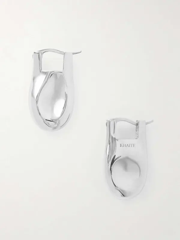 Khaite Keefe -tone Drop Earrings - Silver