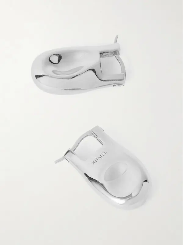 Khaite Keefe' Palladium Earrings - Silver