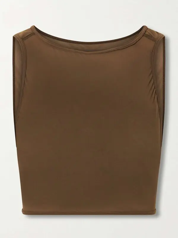 Lululemon Bend This Mesh Sports Bra - Dark Brown