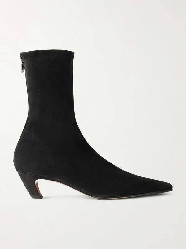 Khaite Arizona Suede Ankle Boots