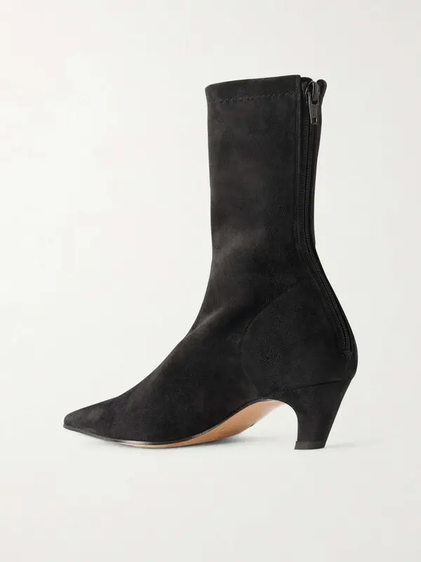 Khaite Arizona Suede Ankle Boots