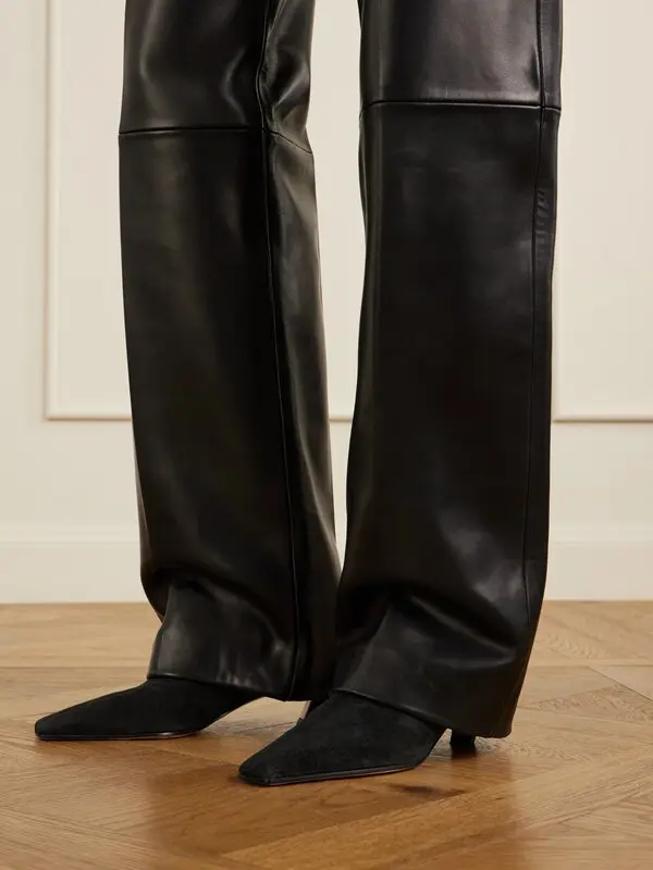 Khaite Arizona Suede Ankle Boots - Black