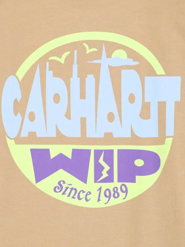 Carhartt Work In Progress T-shirt "luggae Label - Beige
