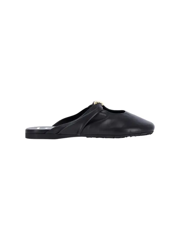 Loewe Pebble Mules - Black